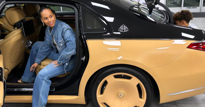 Alicia Keys gets rare Mercedes-Maybach Designed by Virgil Abloh ...
